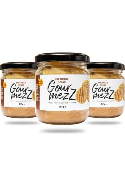 Gourmezz %100 Doğal Karamelize Soğan Paketi 210 gr 3' lü Gourmezz %100 Doğal Karamelize Soğan Paketi 210 gr 3' lü