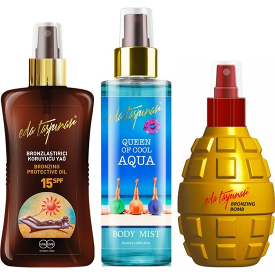 Eda Taşpınar Bronzing Bomb 200 ml + Bronzlaştırıcı Yağ SPF15 Fiyatı