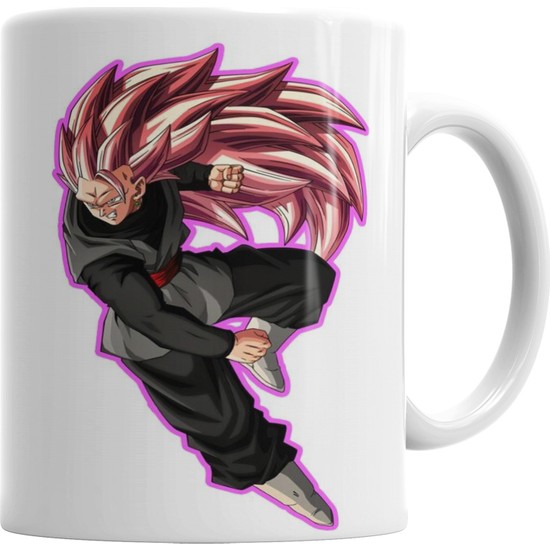 Baskı Dükkanı Goku Black Rose Kupa Bardak Porselen Fiyatı
