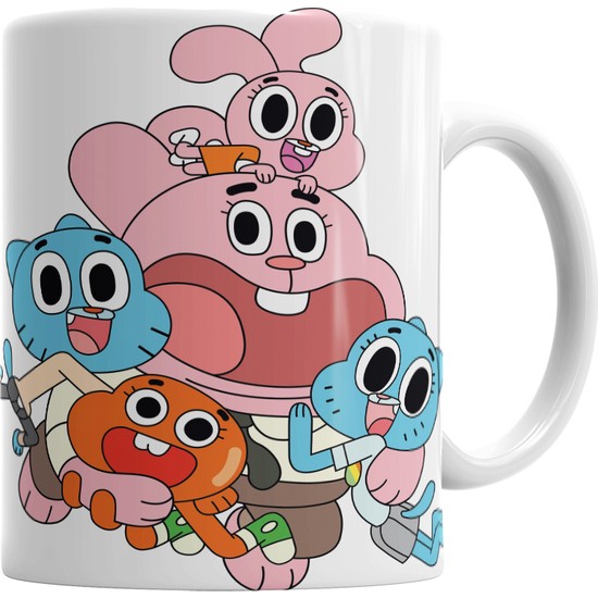 Baskı Dükkanı Gumball Cartoon Network Kupa Bardak Porselen Fiyatı