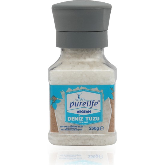 Purelife Aegean Granül Deniz Tuzu Kutu 500g + Degirmen 250g Fiyatı
