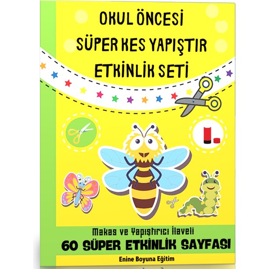 Okul Öncesi Süper Kes Yapıştır Etkinlik Seti Kitabı Ve Fiyatı