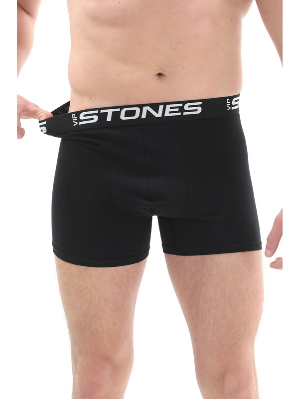 Vip Stones Likralı 6'lı Erkek Boxer Premium Paket - Siyah Fiyatı