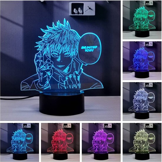 Jing Yi Satoru Gojo Itadori Yuji 3D Illüzyon Jjk LED Anime Fiyatı