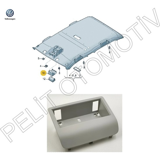 pelit oto Amarok Gözlük Kabı Çerçevesi (Orijinal) 2H0867489C Fiyatı