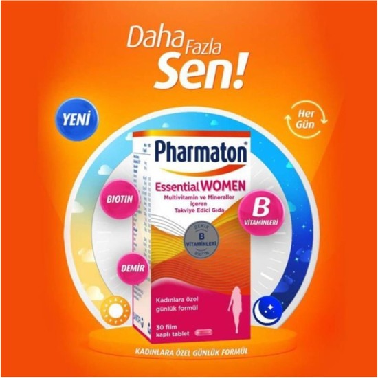 Pharmaton Essential Women 30 Tablet + Pharmaton 30 Tablet Fiyatı