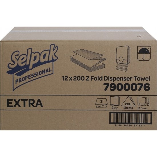 Selpak Extra Z Katlama Dispenser Havlu 12 x 200 2400 Adet Fiyatı