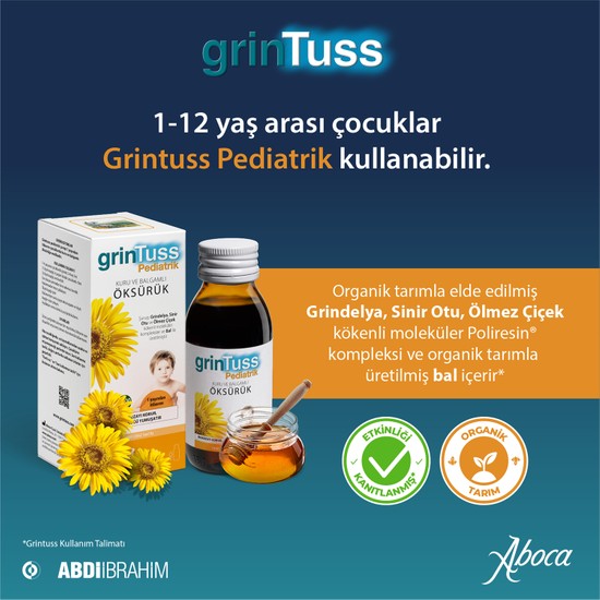 Grintuss Pediatrik Şurup 128 GR - Abdi İbrahim Fiyatı
