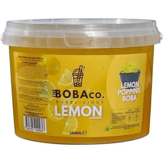 The Boba Co Bubble Tea Boba – Limon / Lemon 3,4 kg Fiyatı