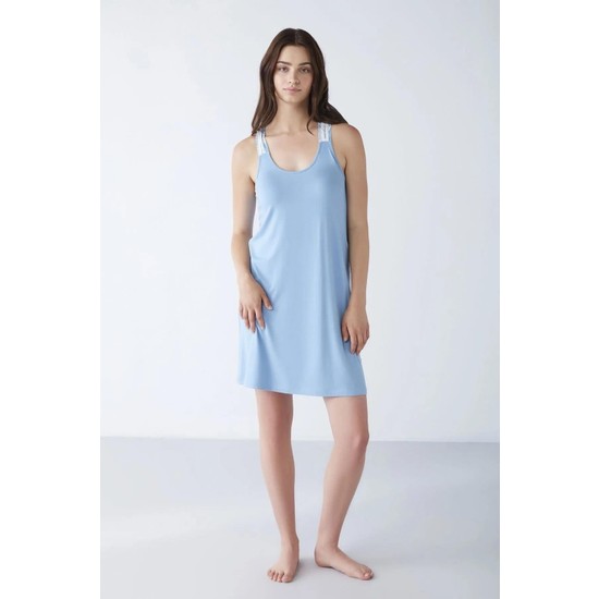 Nautica Kadın Mavi Gecelik & Sabahlık Takım W5C1T9 Fiyatı