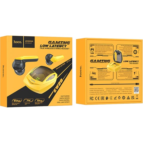 Hoco EW28 Bluetooth 5.3 Magic True Wireless Gaming Tws Fiyatı