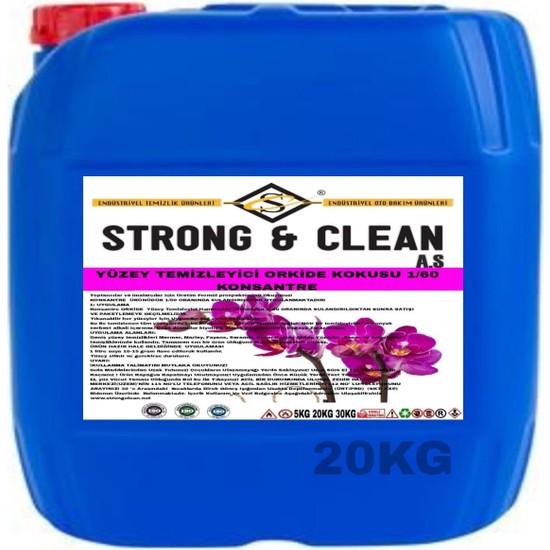 Strong&Clean Yüzey Temizleyici Konsantre 1/60 Orkide Kokusu Fiyatı
