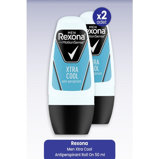 Rexona Men Xtra Cool Antiperspirant Roll On 50 ml x 2 Adet Fiyatı