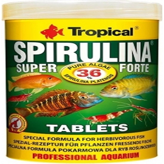 Tropical Spirulina Super Forte Tablet Kovadan Bölme 100 gr Fiyatı