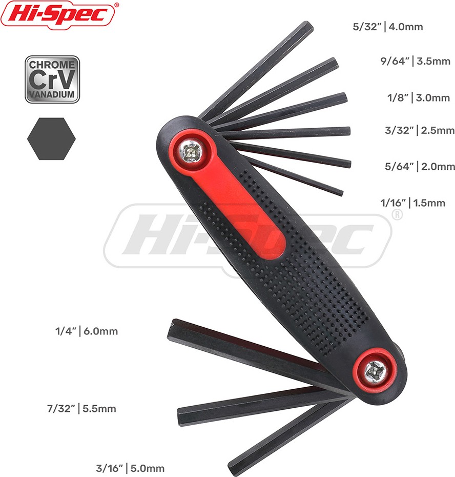 Coco Mall Katlanır Altıgen Anahtar Seti Metrik Anahtar (Yurt Fiyatı