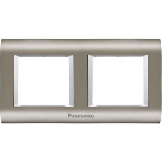 Panasonic Thea 2X2M Sistema Inox+Metalik Beyaz Çerçeve - Fiyatı