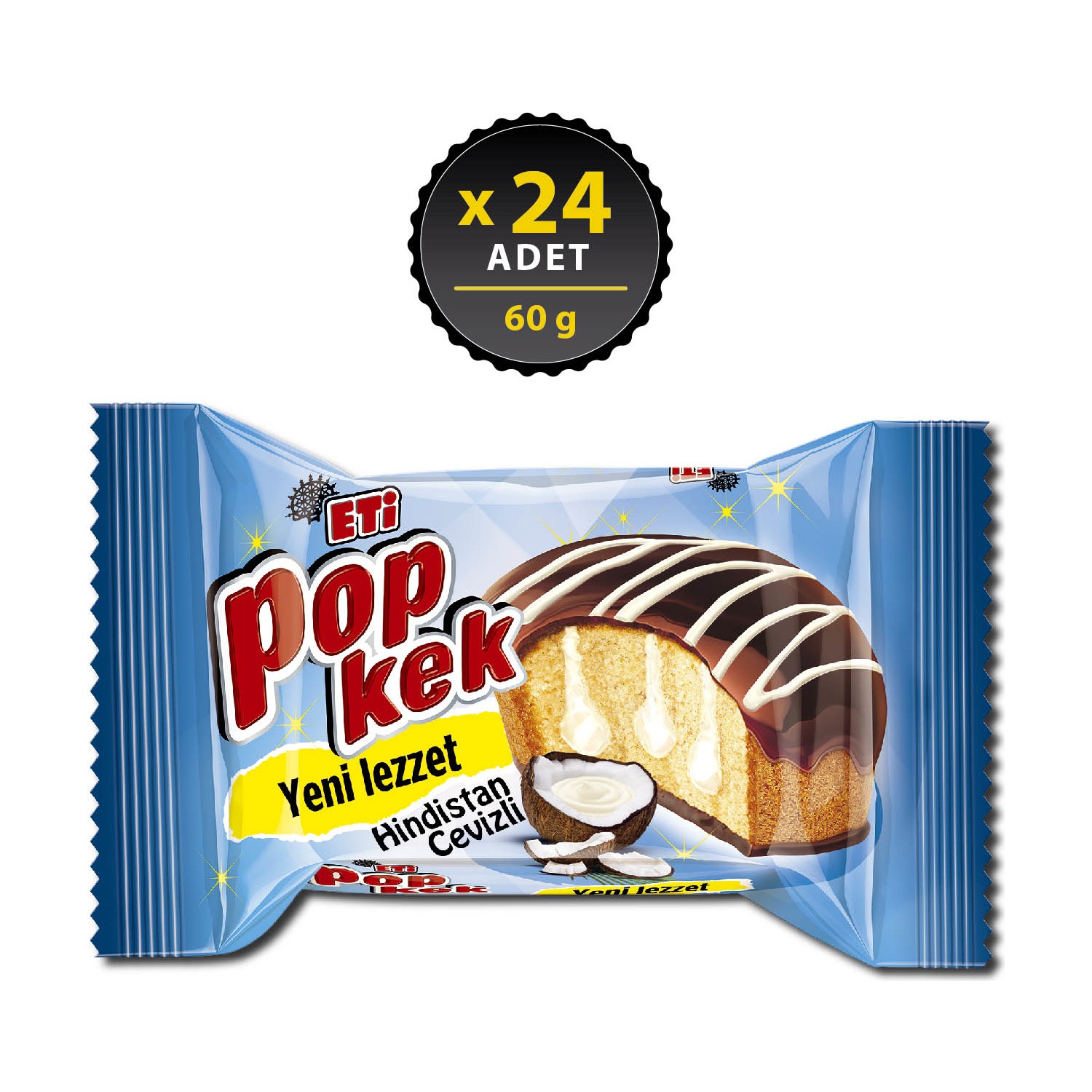 Eti Popkek Hindistan Cevizli Kek 60 g x 24 Adet Fiyatı