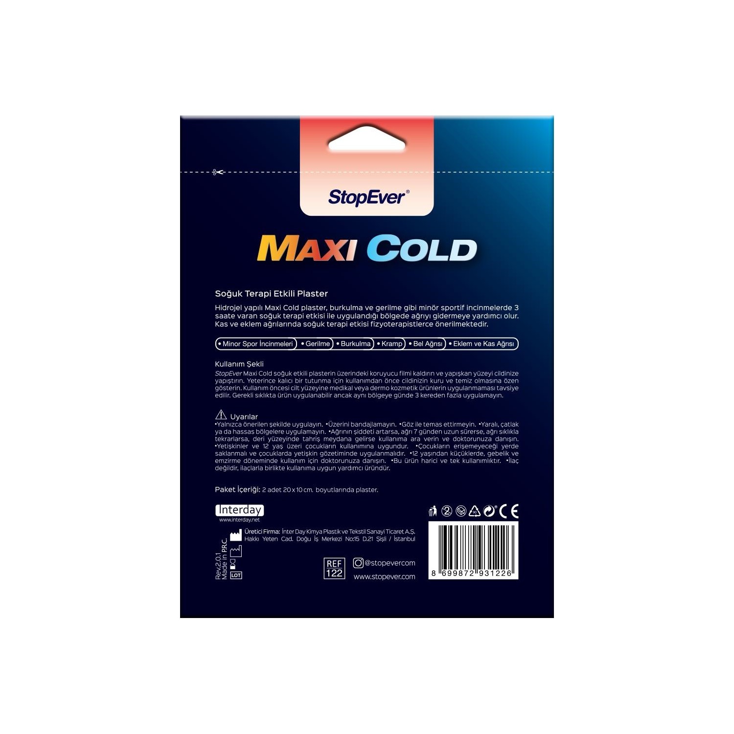 Stopever Maxi Cold Soğuk Terapi 6'lı Fiyatı - Taksit Seçenekleri