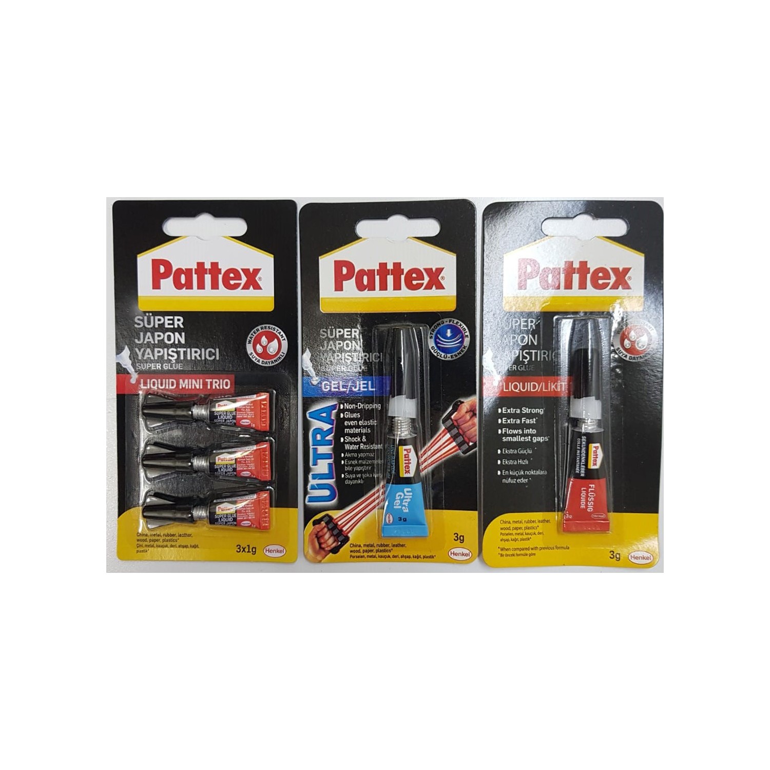 Pattex Süper Japon Yapıştırıcı Set 3'lü Fiyatı - Taksit Seçenekleri