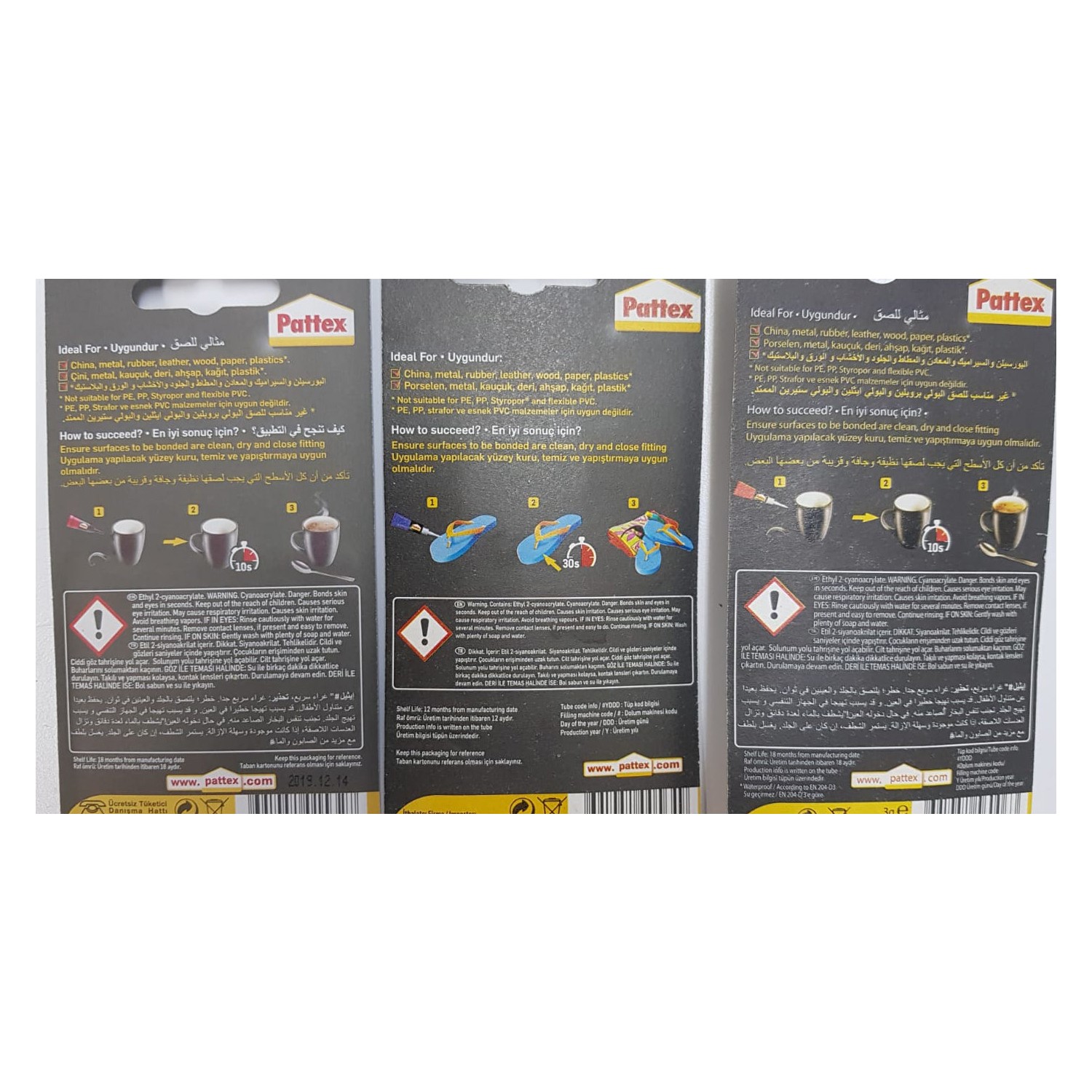 Pattex Süper Japon Yapıştırıcı Set 3'lü Fiyatı - Taksit Seçenekleri