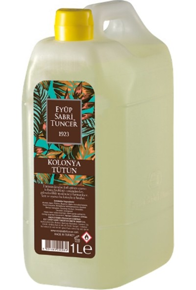 Eyüp Sabri Tuncer 1 Lt.Tütün Kolonyası 70' Eyüp Sabri Tuncer 1 Lt.Tütün Kolonyası 70'