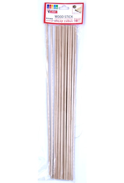 Südor Ahşap Çubuk 30 cm x 4 mm x 18 li