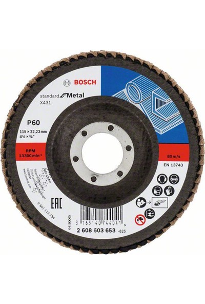 Bosch Metal İçin Bombeli X431 Flap Zımpara Bosch Metal İçin Bombeli X431 Flap Zımpara