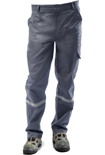 Çamdalı İş Elbiseleri 7/7 Gabardin Kışlık Gri İşçi Pantolonu Kalın Reflektörlü İş Pantolonu XL Çamdalı İş Elbiseleri 7/7 Gabardin Kışlık Gri İşçi Pantolonu Kalın Reflektörlü İş Pantolonu XL