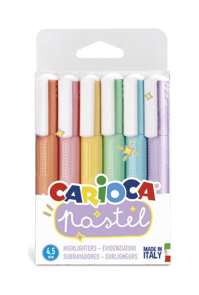Carioca Fosforlu Pastel İşaretleme Kalemi 6'Lı Carioca Fosforlu Pastel İşaretleme Kalemi 6'Lı
