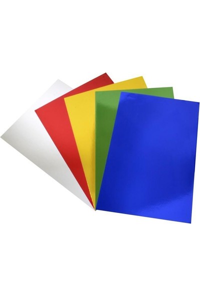 Lino Aynalı Metalik Karton 5 Renk 23 x 33 cm 10'lu Lino Aynalı Metalik Karton 5 Renk 23 x 33 cm 10'lu