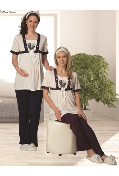By Mecit 1617 Lohusa Pijama Takımı