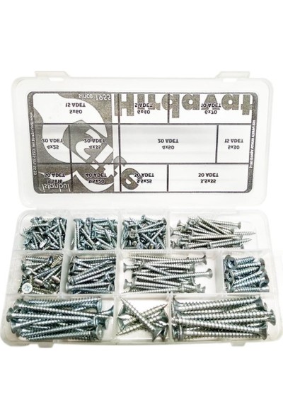 Site Hırdavat 255 Parça Sunta Vidası Seti Site Hırdavat 255 Parça Sunta Vidası Seti