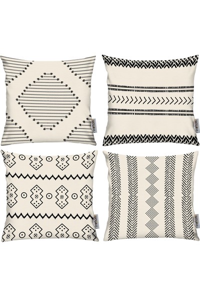 Ritmo Home Etnik Iskandinav 4'lü Kırlent Kılıfı Ritmo Home Etnik Iskandinav 4'lü Kırlent Kılıfı