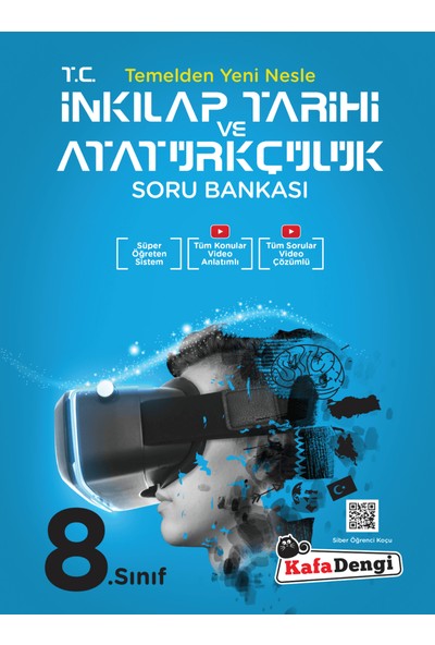 Kafa Dengi Yayınları 8.Sınıf T.C. İnkılap Tarihi Ve Atatürkçülük Soru Bankası (Tümü Video Çözümlü) Kafa Dengi Yayınları 8.Sınıf T.C. İnkılap Tarihi Ve Atatürkçülük Soru Bankası (Tümü Video Çözümlü)