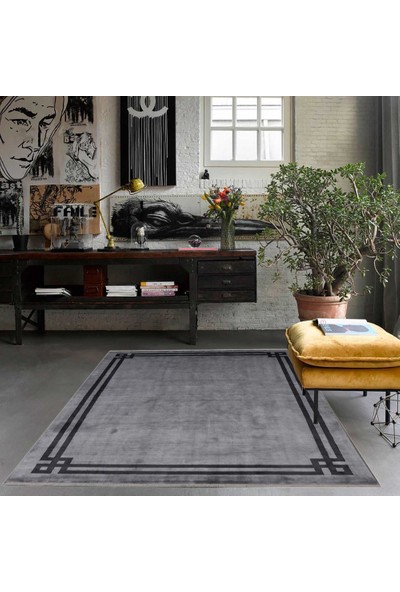 Halı Home Halı Amber Koleksiyonu 1009 Gri Antrasit Saçaklı Halı 80 x 145 cm Halı Home Halı Amber Koleksiyonu 1009 Gri Antrasit Saçaklı Halı 80 x 145 cm