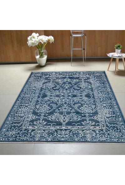 Halı Home Halı Hattuşa Koleksiyonu Ht-03 Mavi Saçaklı Halı 80 x 150 cm Halı Home Halı Hattuşa Koleksiyonu Ht-03 Mavi Saçaklı Halı 80 x 150 cm