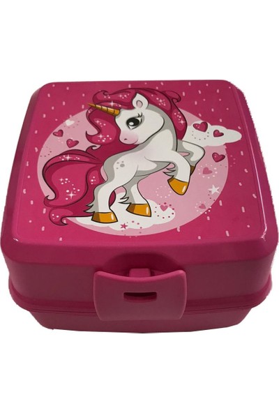 Vagonlife Vagonlife Pembe Unicorn Baskılı Kız Çocuk Beslenme Kutusu Vagonlife Vagonlife Pembe Unicorn Baskılı Kız Çocuk Beslenme Kutusu
