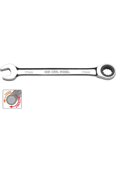 Ceta Form B05-17 17 mm C-Gear Cırcırlı Kombine Anahtarlar Düz
