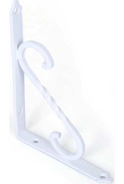 Ersa Ferforje Dekoratif Raf Altı Raf Ayağı Beyaz 155 x 230 mm Ersa Ferforje Dekoratif Raf Altı Raf Ayağı Beyaz 155 x 230 mm