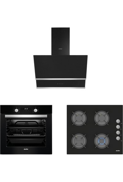 Simfer Siyah Cam Ankastre 3' lü Dijital Set (7337 Ank. 6 Fonk. Siyah Cam Panel Turbo Fırın + 3500 Gaz Kesme Emniyetli Siyah Cam Ocak + 8658 Dokunmatik Siyah Cam Davlumbaz) Simfer Siyah Cam Ankastre 3' lü Dijital Set (7337 Ank. 6 Fonk. Siyah Cam Panel Turbo Fırın + 3500 Gaz Kesme Emniyetli Siyah Cam Ocak + 8658 Dokunmatik Siyah Cam Davlumbaz)