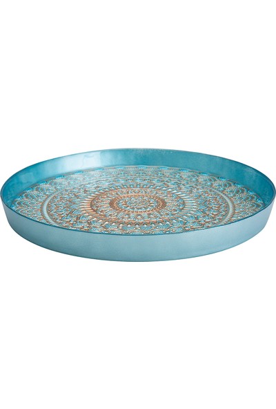 Karaca Rihanna Cam Tepsi Turkuaz 32 cm