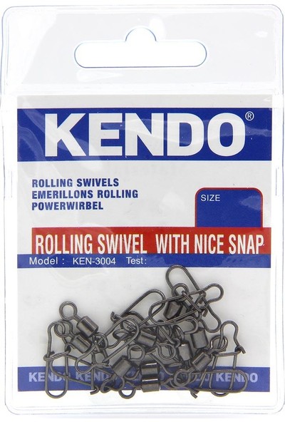 Kendo Rolling Swivel With Nice Snap ( Klipsli Fırdöndü ) Kendo Rolling Swivel With Nice Snap ( Klipsli Fırdöndü )