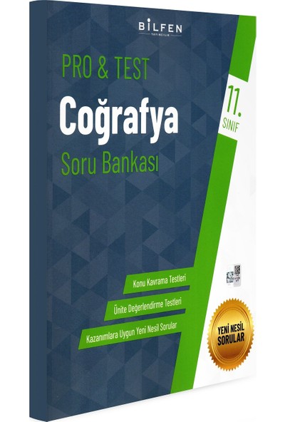 Bilfen Yayıncılık 11. Sınıf Pro&Test Coğrafya Soru Bankası Bilfen Yayıncılık 11. Sınıf Pro&Test Coğrafya Soru Bankası