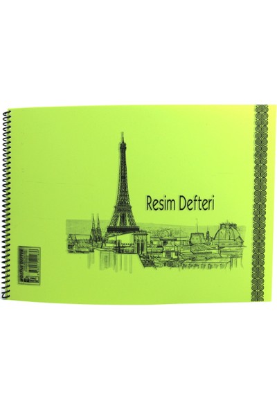 Defne Resim Defteri Spiralli Plastik K. 25 Yaprak Resim Defteri 25 x 35 cm Defne Resim Defteri Spiralli Plastik K. 25 Yaprak Resim Defteri 25 x 35 cm