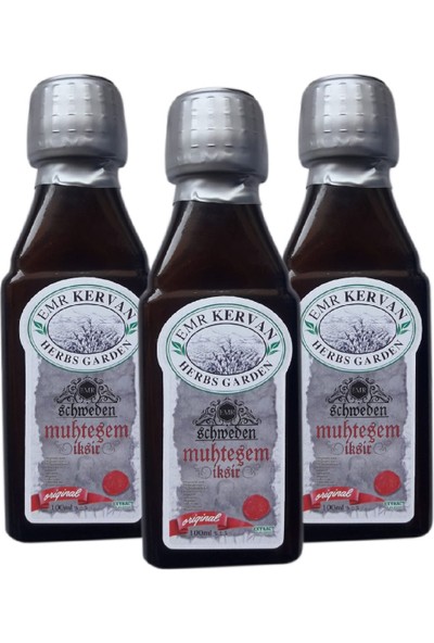 Emr Kervan Herbs Garden Isveç Şurubu 100 ml 3'lü Emr Kervan Herbs Garden Isveç Şurubu 100 ml 3'lü