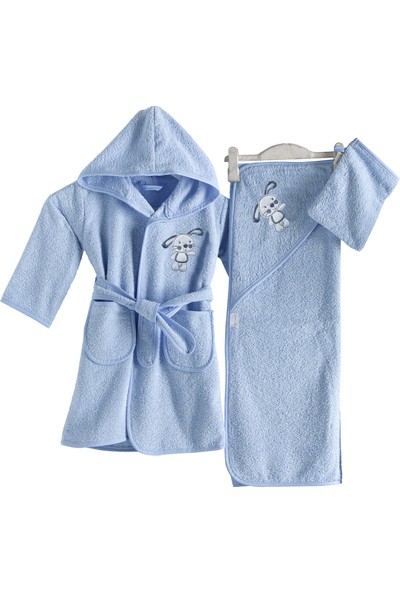 Meltem Smart 3 Parça Bebek Çocuk Bornoz Seti Meltem Smart 3 Parça Bebek Çocuk Bornoz Seti