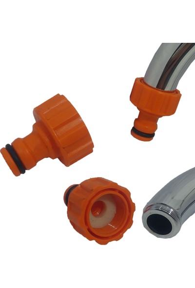 Yıldırım Batarya Hortum Bağlama 2 Adet Aparatı Plastik İçten Dişli Musluk Hortum Otomatik Uc Yıldırım Batarya Hortum Bağlama 2 Adet Aparatı Plastik İçten Dişli Musluk Hortum Otomatik Uc