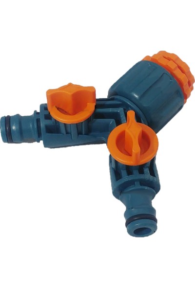 Yıldırım Musluk Hortum Bağlama Aparatı 2Li Dağıtıcı Vanalı Plastik Bahçe Çatal Aparat Yıldırım Musluk Hortum Bağlama Aparatı 2Li Dağıtıcı Vanalı Plastik Bahçe Çatal Aparat