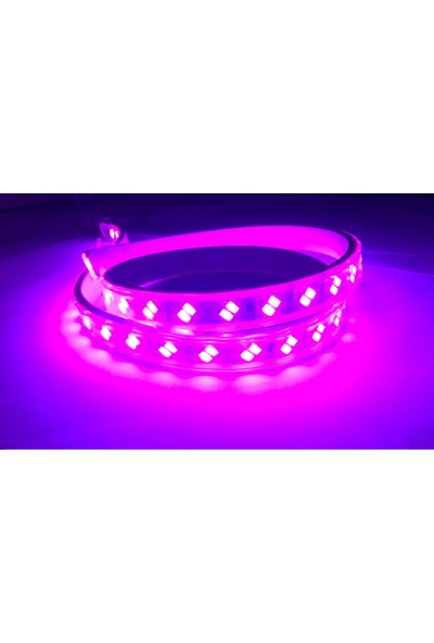Yuled 3 Çipli İç Dış Mekan Silikonlu Şerit Led 220V - Volt 5 Metre Double Pcb - Double Çip Mor Yuled 3 Çipli İç Dış Mekan Silikonlu Şerit Led 220V - Volt 5 Metre Double Pcb - Double Çip Mor