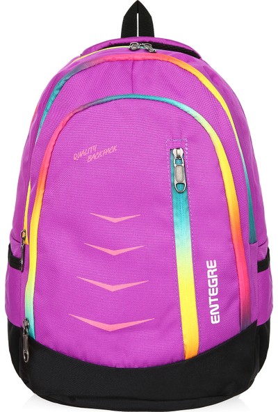 Entegre 9837 İç Bölmeli Mor Sırt Çantası - Günlük / Ortaokul / Lise
